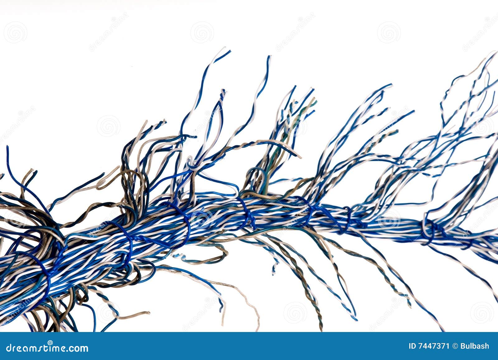 Old Telephone Wires.Isolated. Stock Image - Image of electrical, energy ...