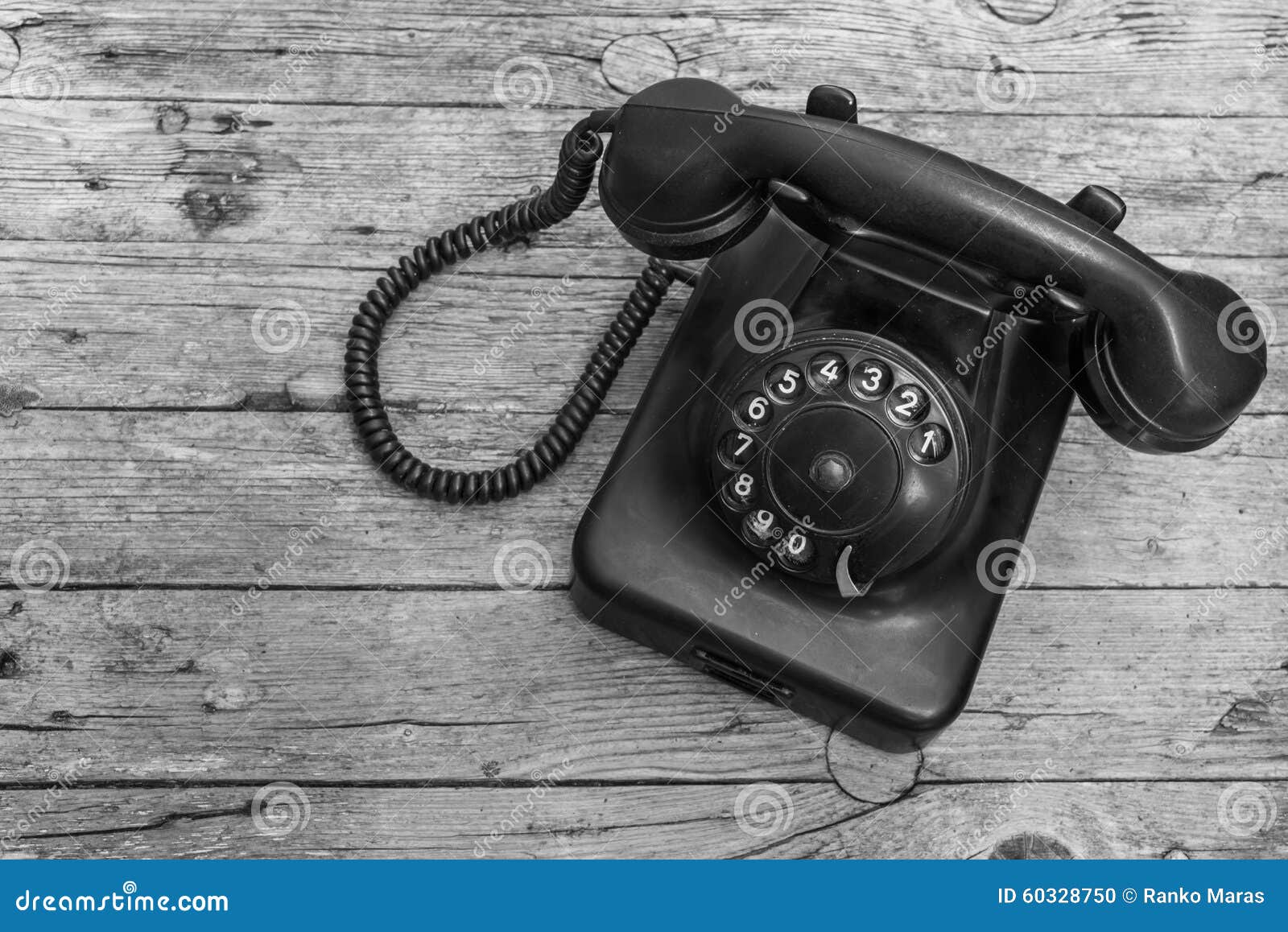 Old Telephone on Wooden Background Stock Photo - Image of invention ...