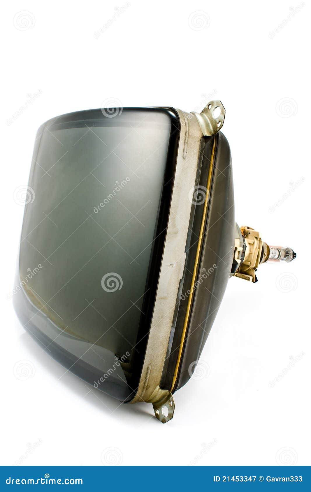 Old Television Cathode Tube Stock Image - Image of parts, television ...