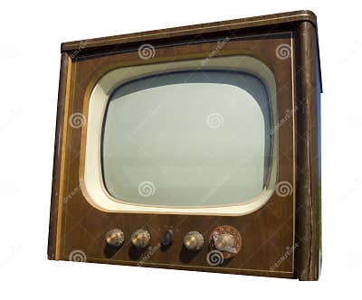 Old television set stock photo. Image of show, projector - 11105674