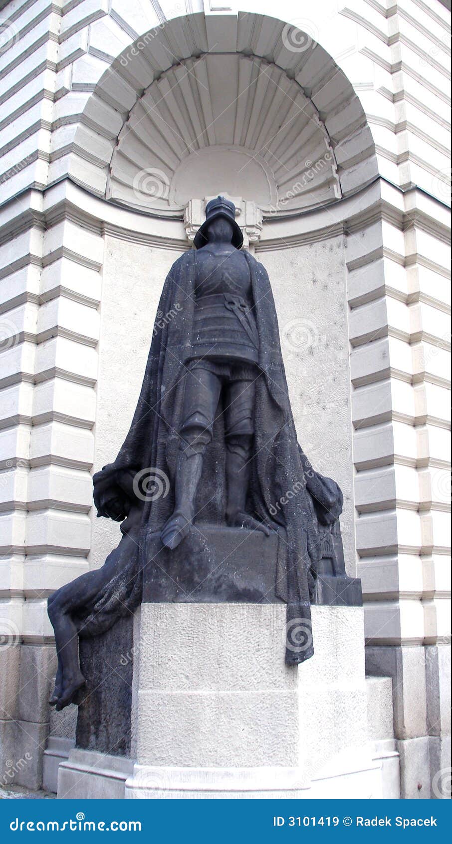 Old Templar Statue stock image. Image of prague, knight - 3101419