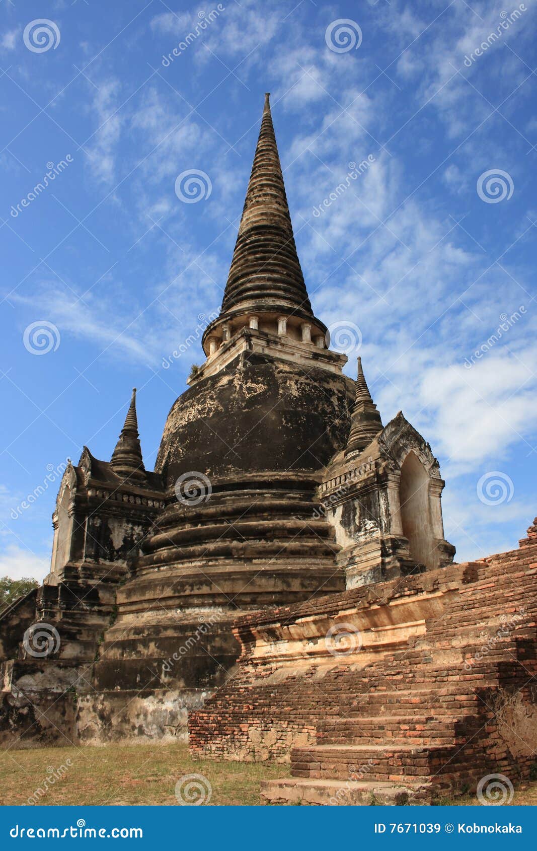 OLD TEMPLE stock image. Image of religion, thailand, pagoda - 7671039