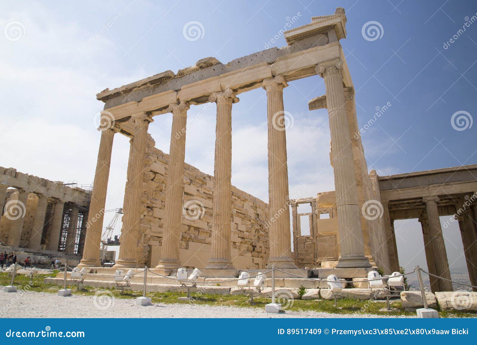 The Old Temple of Athena in Athens Stock Image - Image of ateny, trip ...