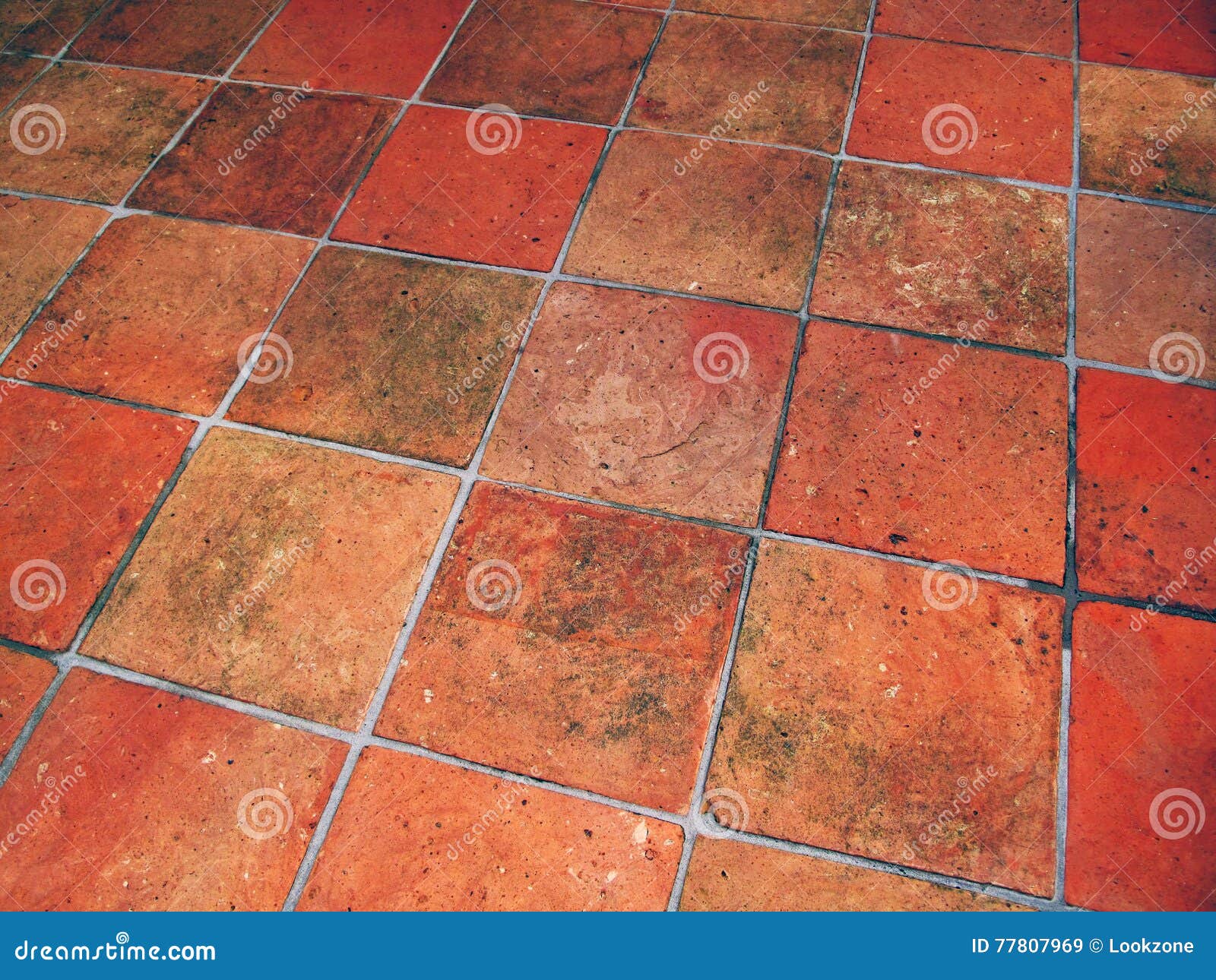 Terracotta Tiled Floor Background - Terracotta Tiles Closeup Stock ...