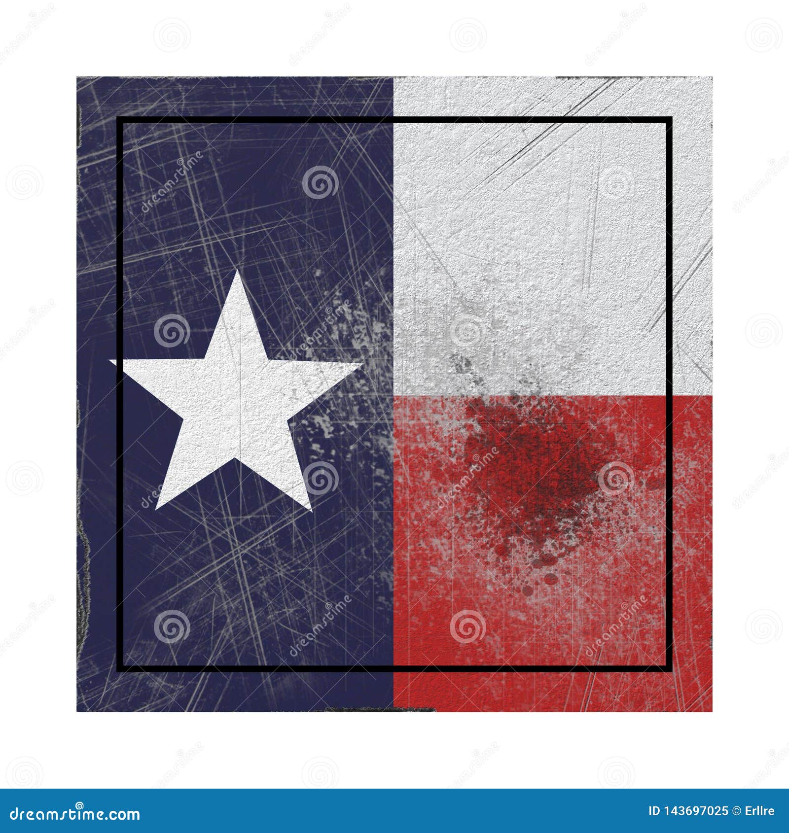 Old Texas State flag stock illustration. Illustration of isolated ...