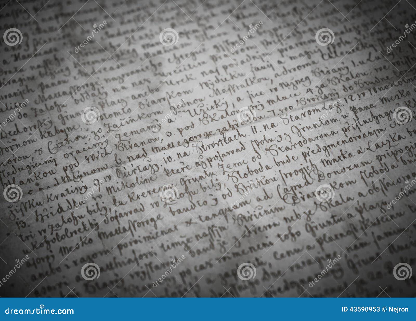 Old text stock image. Image of history, memory, literature - 43590953