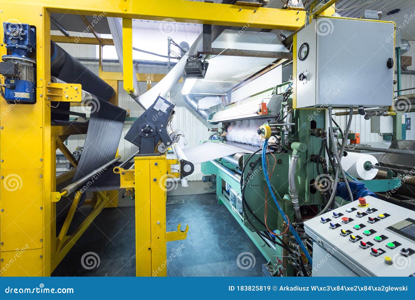 Old textile factory stock image. Image of control, denim - 183825819