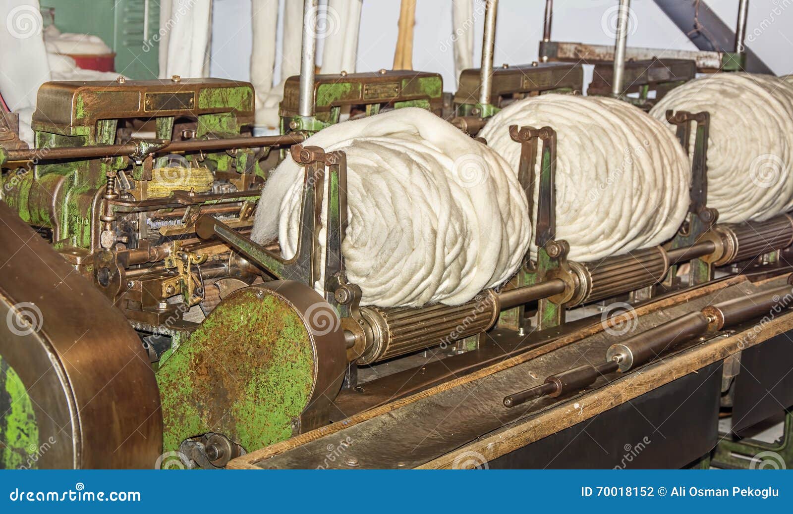 Old textile machine stock photo. Image of spinner, spinning - 70018152