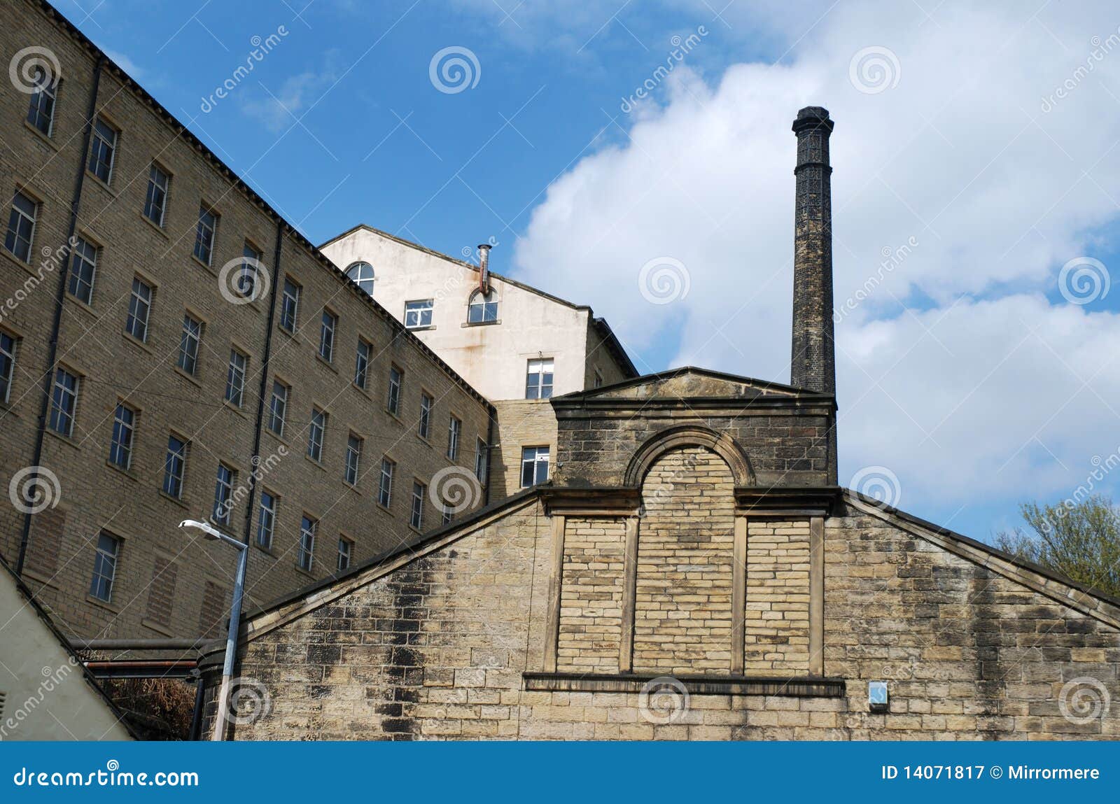 Old textile mills stock image. Image of blue, woolen - 14071817