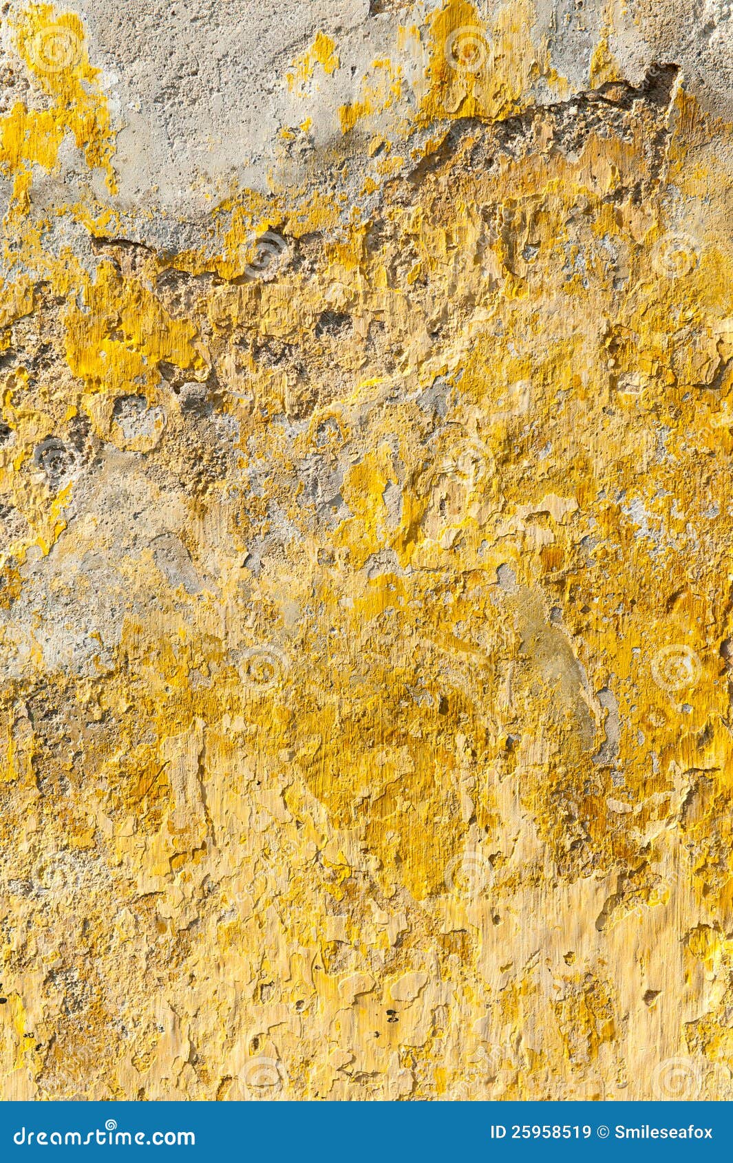Old Textured Abandoned Yellow Wall Stock Image - Image of broken ...