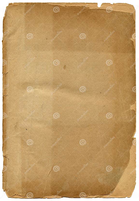 Old Textured Paper with Decrepit Edge. Stock Image - Image of antique ...