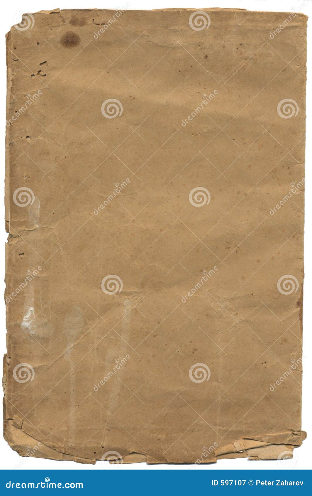 Old Textured Paper with Tattered Edge Stock Image - Image of paper ...