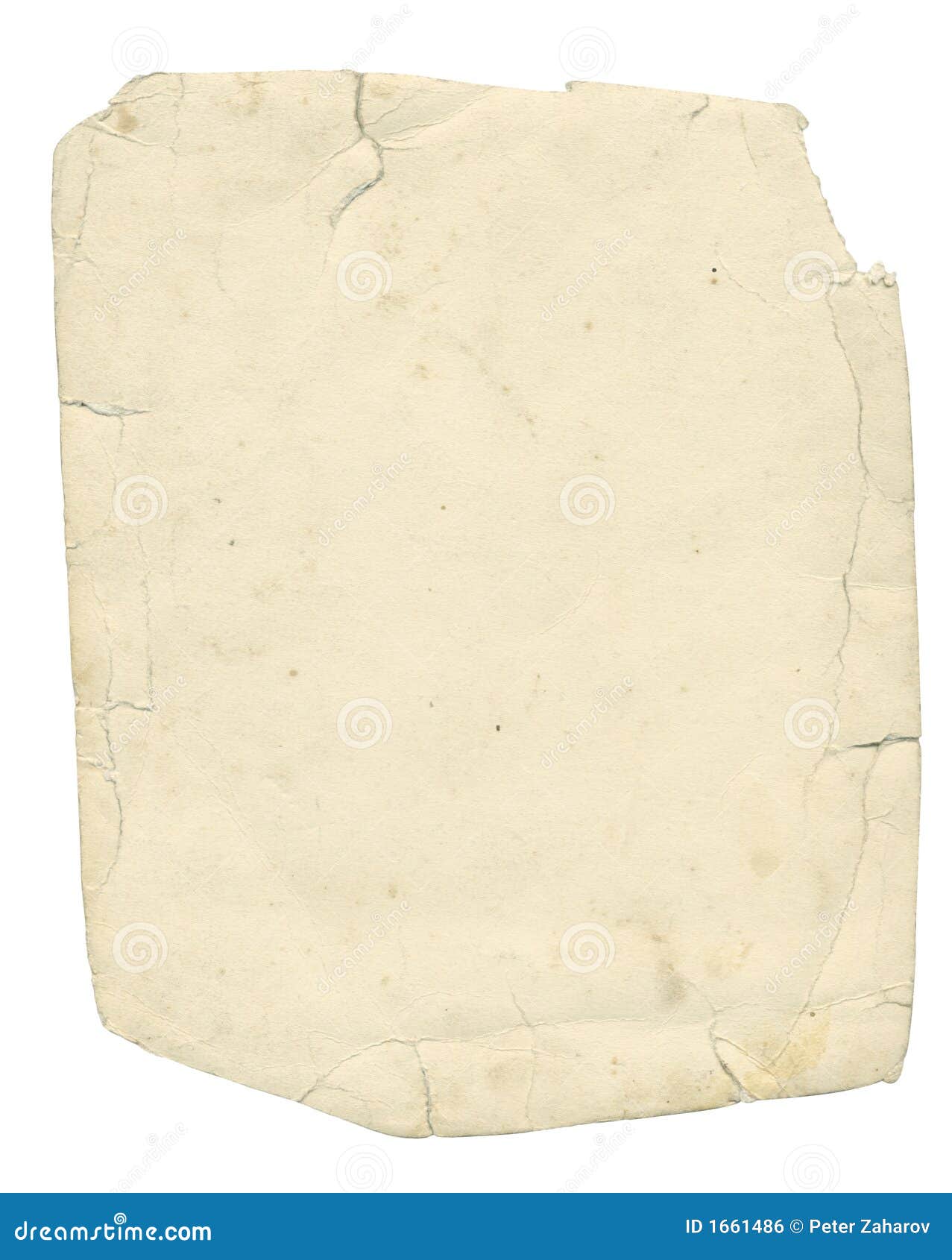 Old Textured Paper with Tattered Edge and Clipping Path. Stock Photo ...