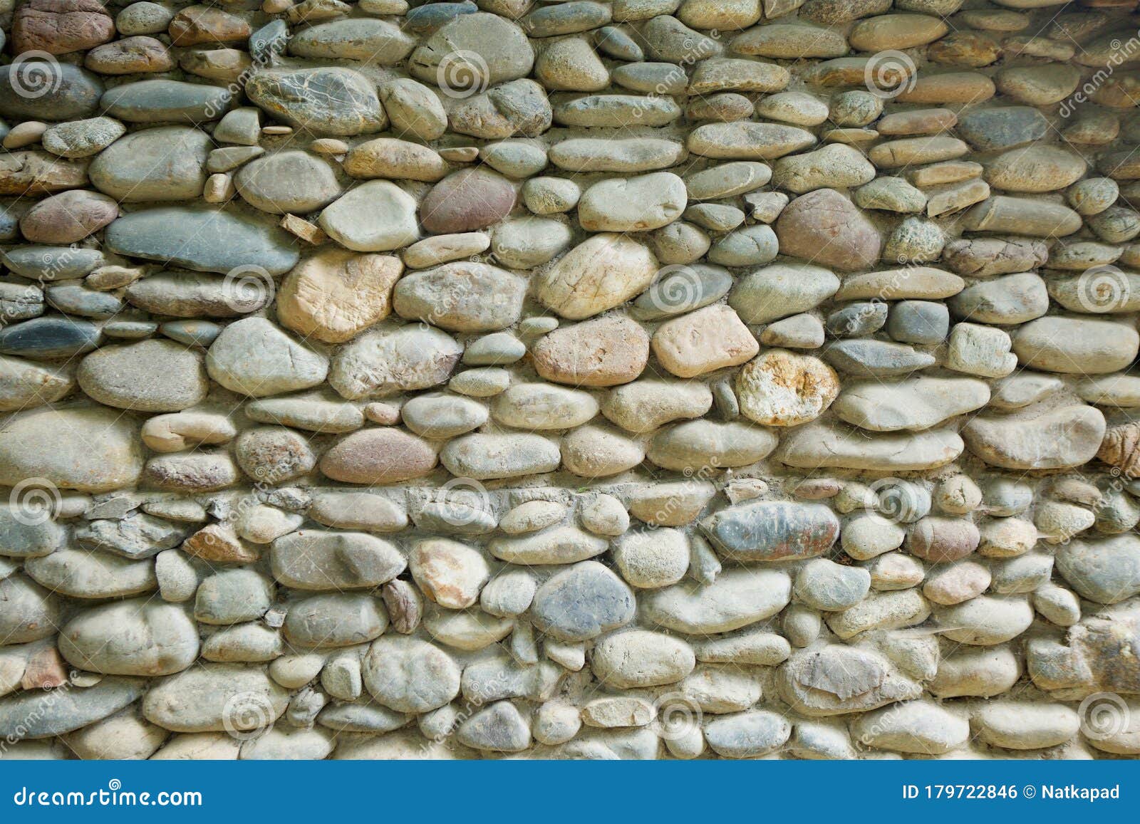 Old Textured Stone Wall of Large Cobblestones Stock Photo - Image of ...