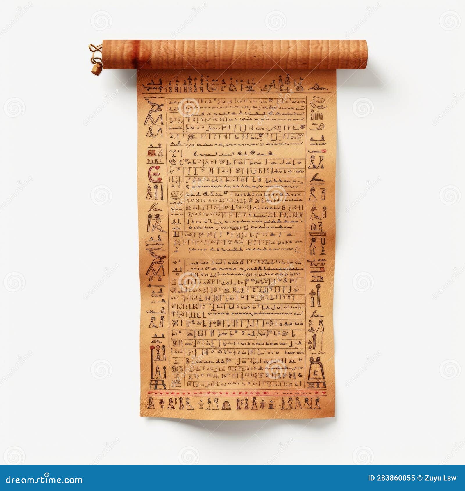 Hieroglyphics Papyrus Scroll Paper