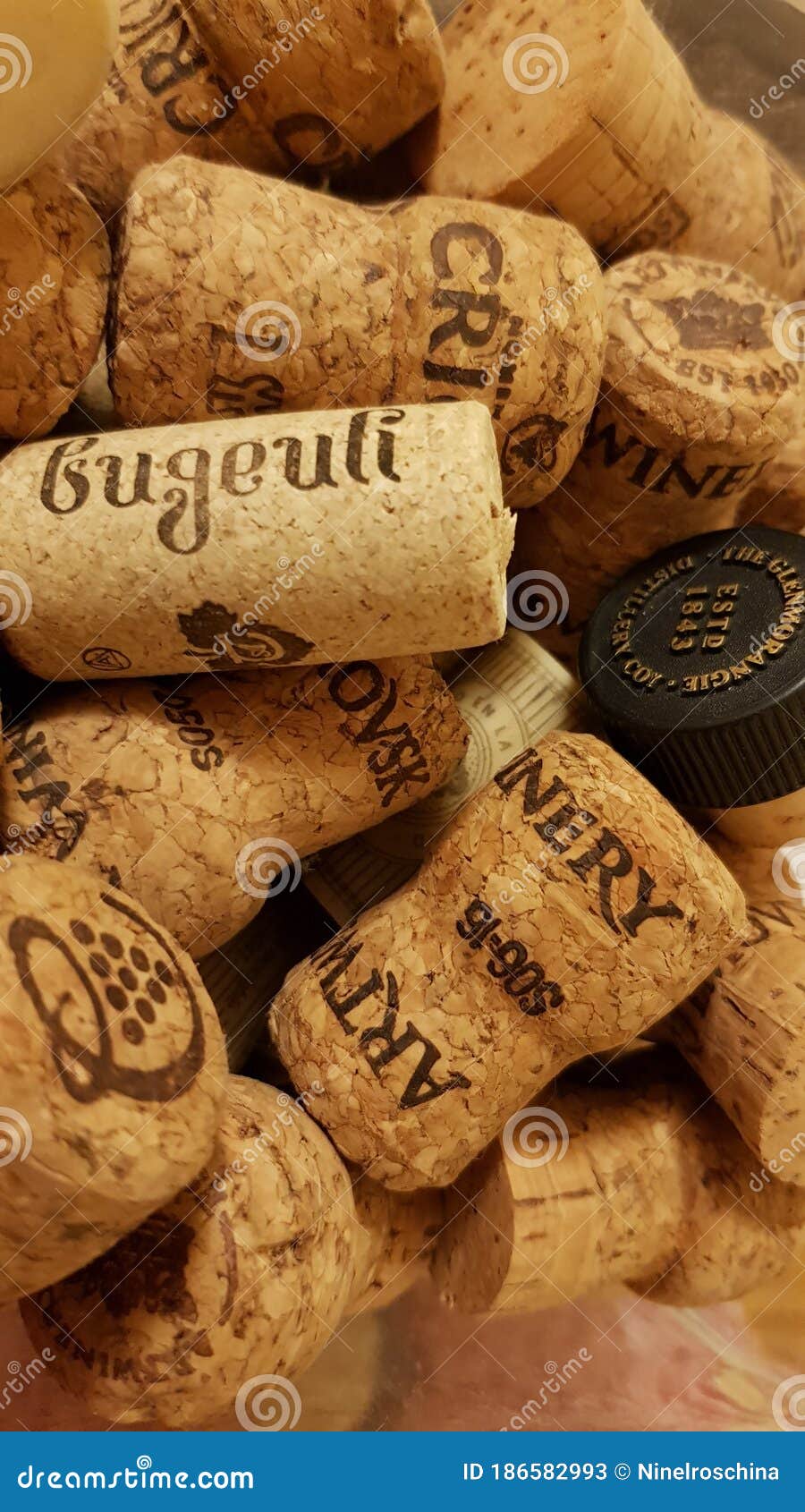 Old Textured Wine Corks Closeup. Wine Bar Backdrop Editorial Stock ...