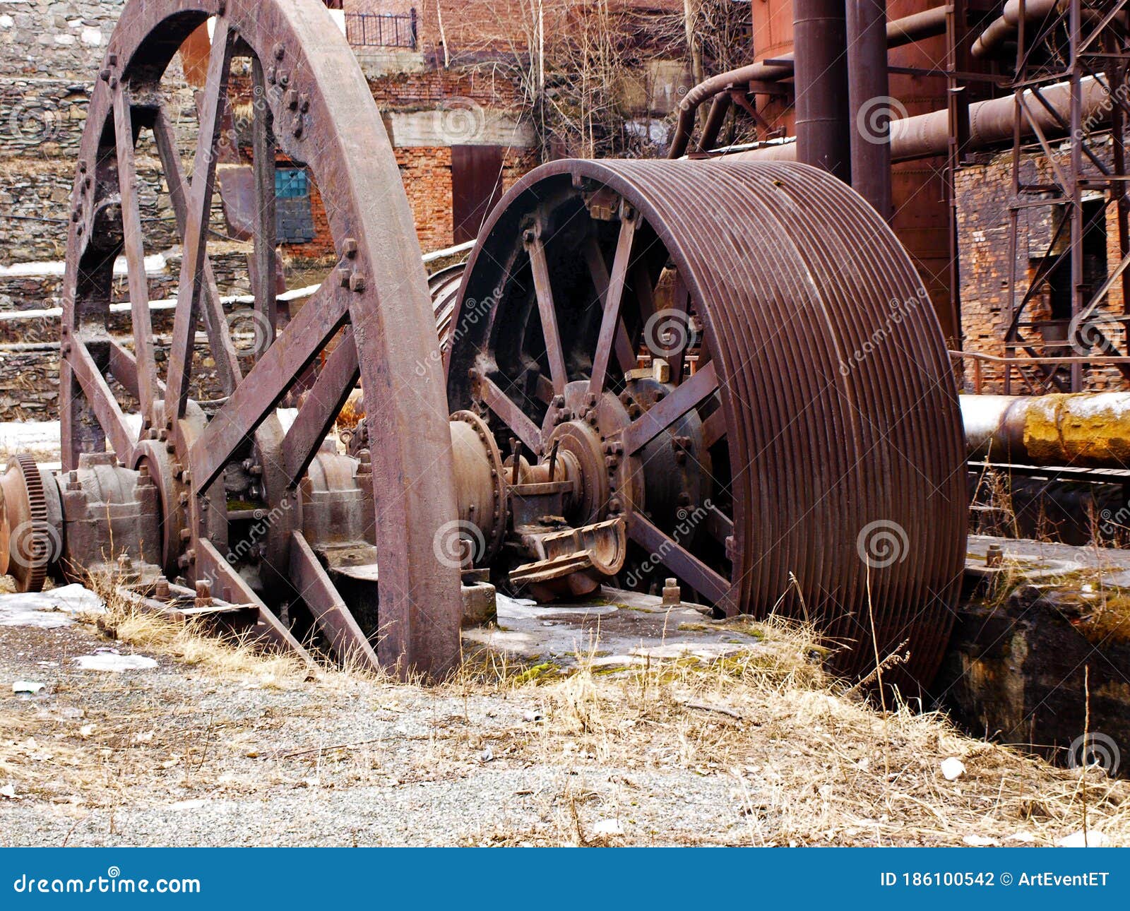 Old 18th Century Dynamo Drive Mechanism Stock Photo - Image of drive ...