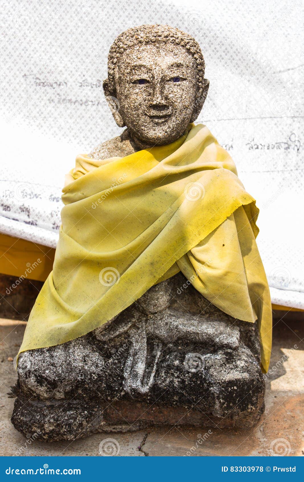 Old thai monk statue stock photo. Image of contemplation - 83303978