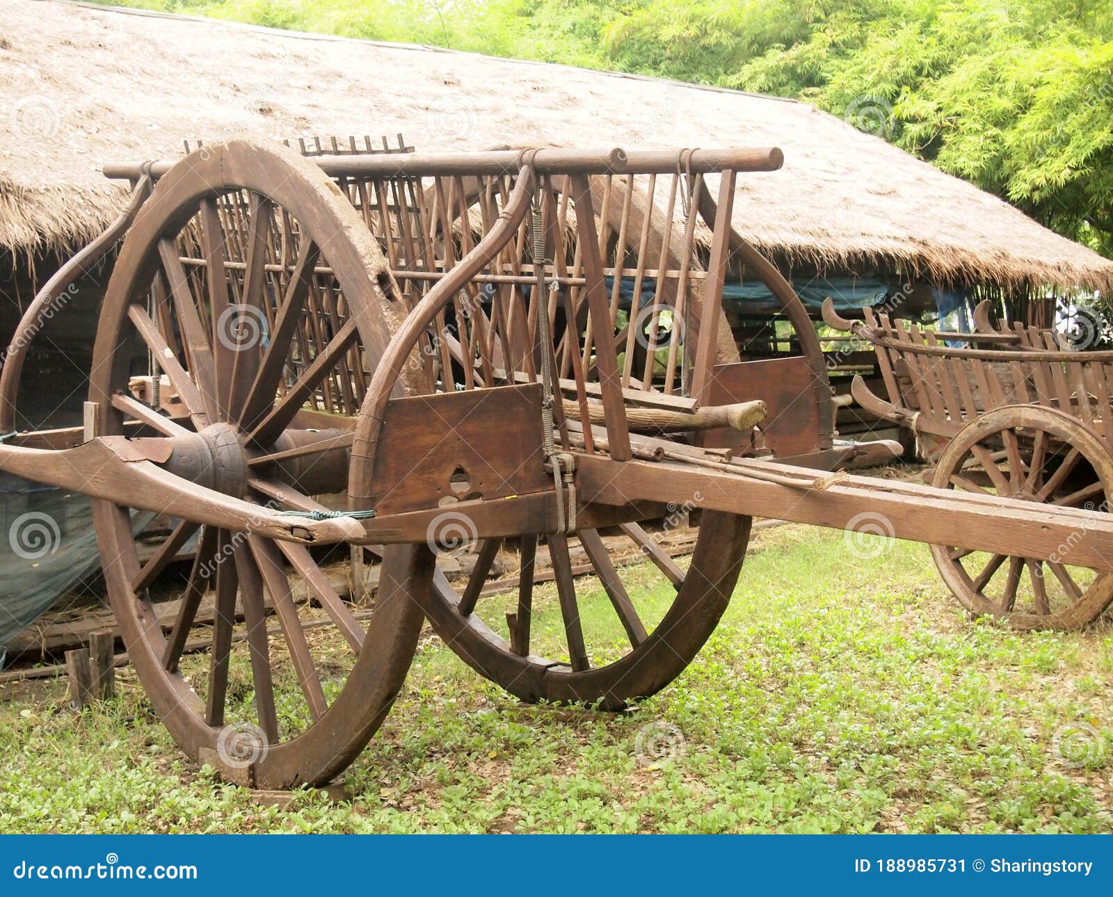 Old Thai style cart stock image. Image of thai, vehicle - 188985731