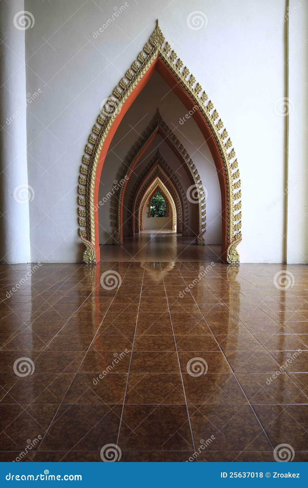 Old Thai Style Frame on the Wall. Stock Illustration - Illustration of ...