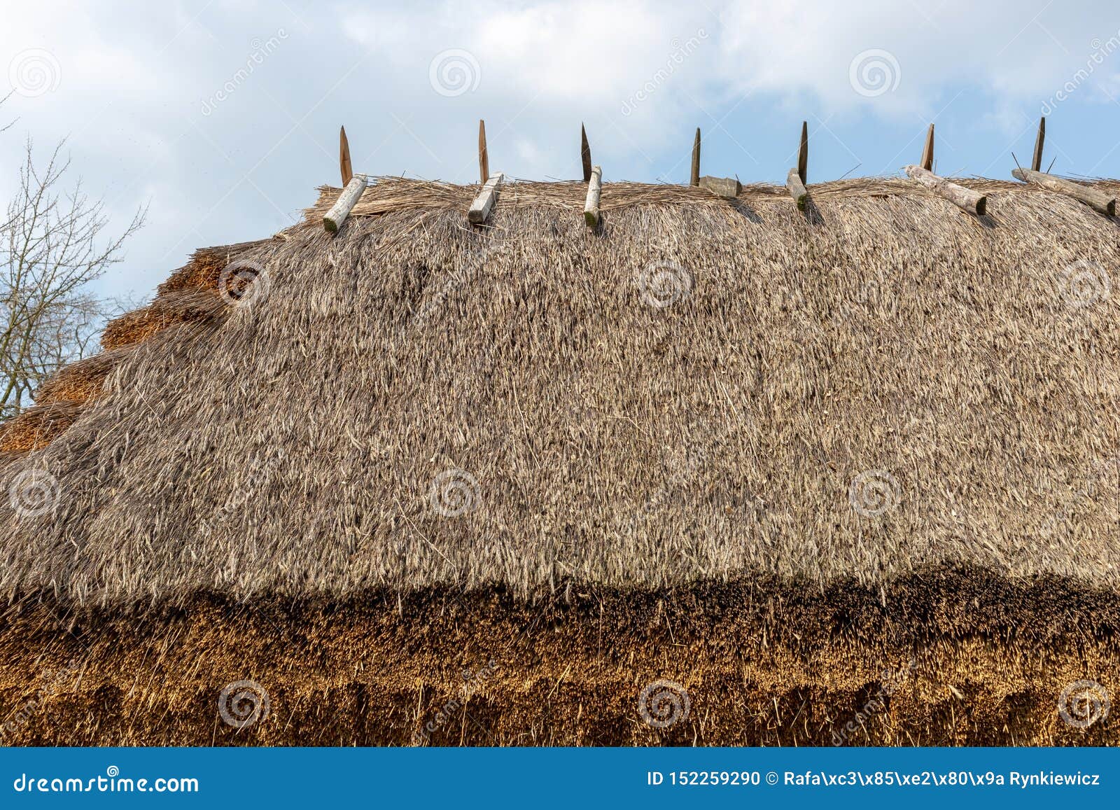 Old Thatched Roof in a Historic Building Stock Photo - Image of culture ...