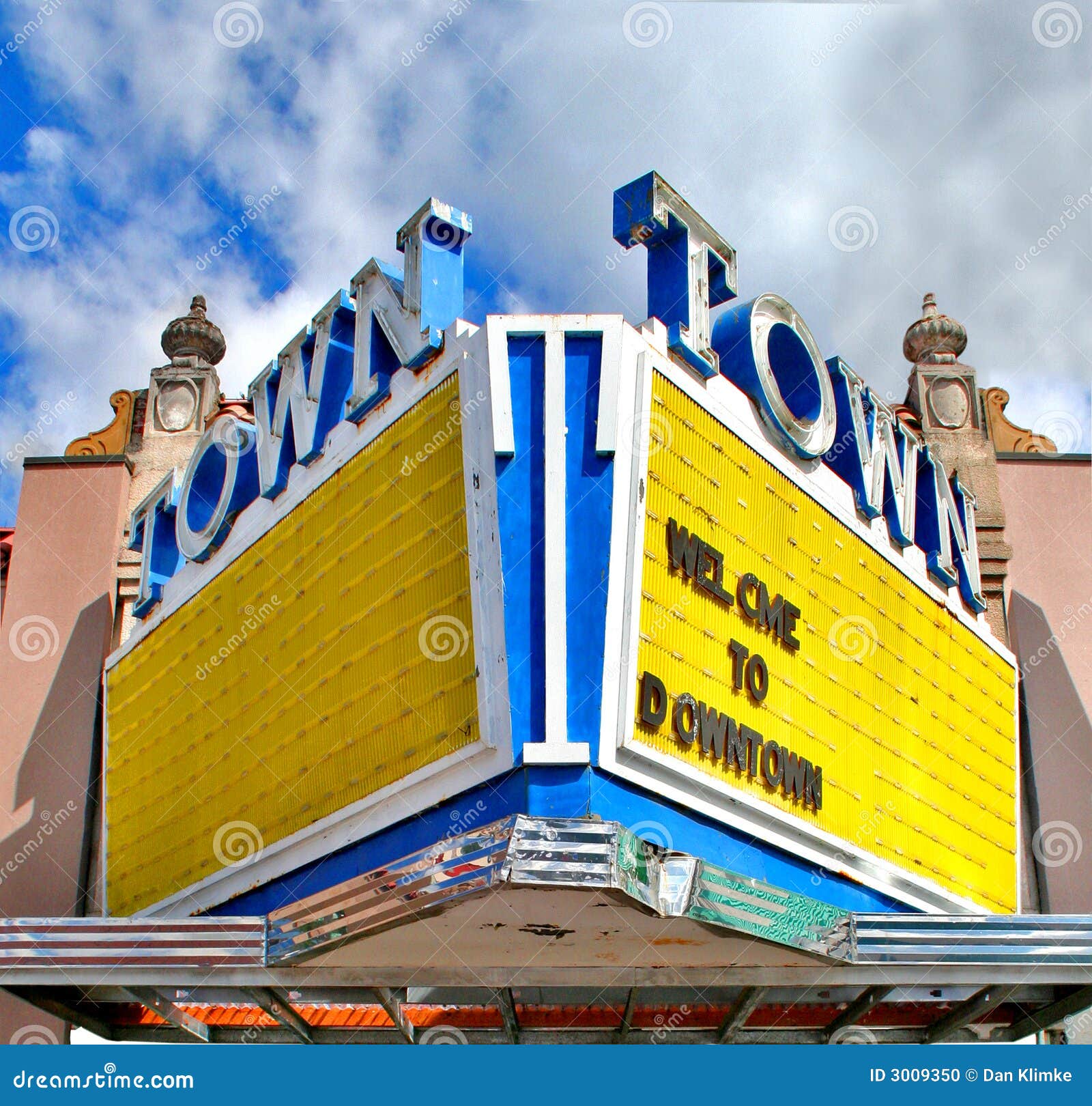 Old Theater Marquee sign stock photo. Image of theater - 3009350