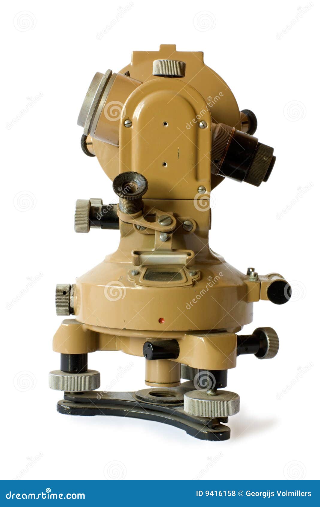 Old theodolite stock photo. Image of surveyor, measuring - 9416158