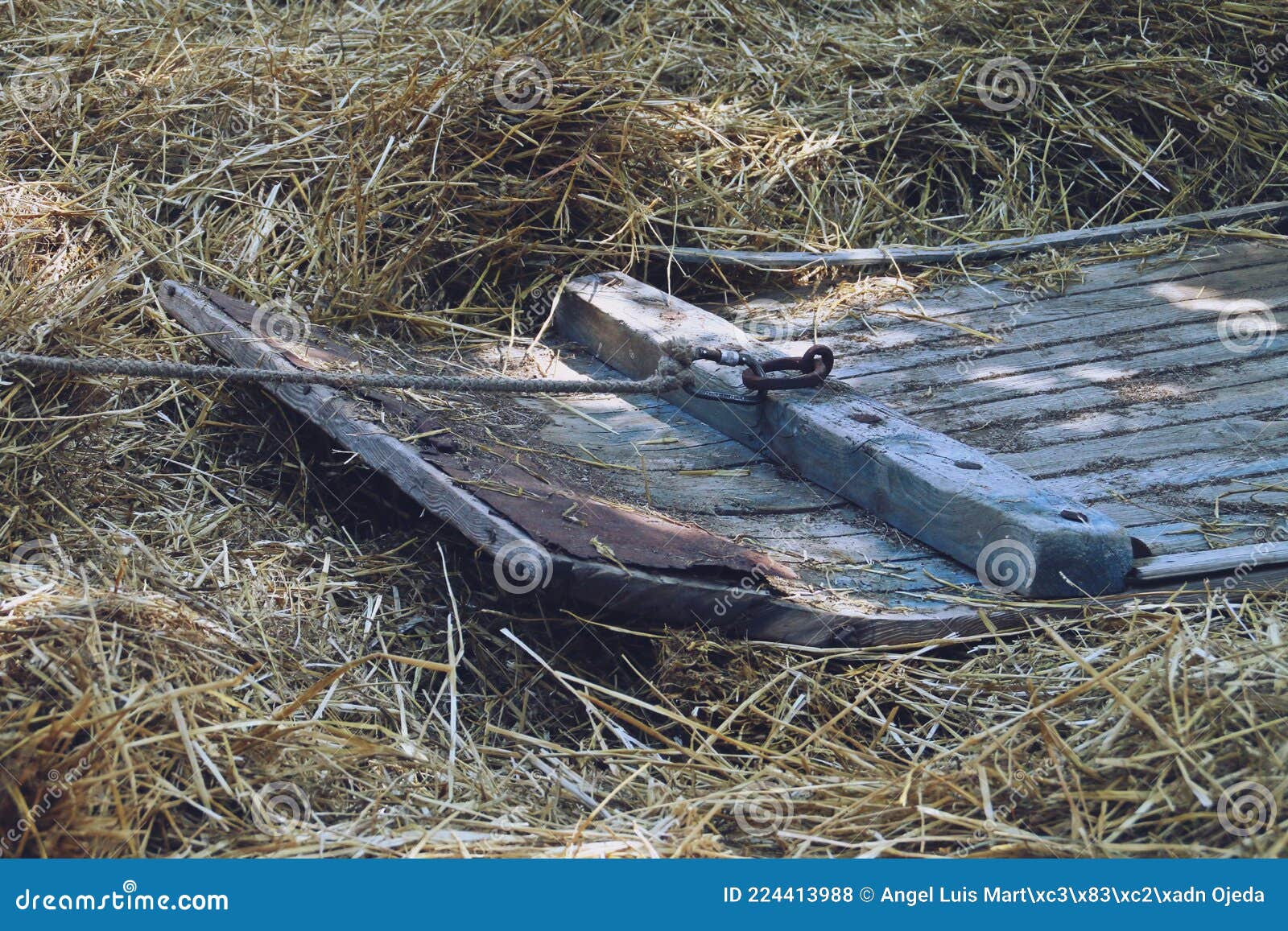 Old Threshing Machine, a Tool Used for Threshing when Pulled by a Draft ...