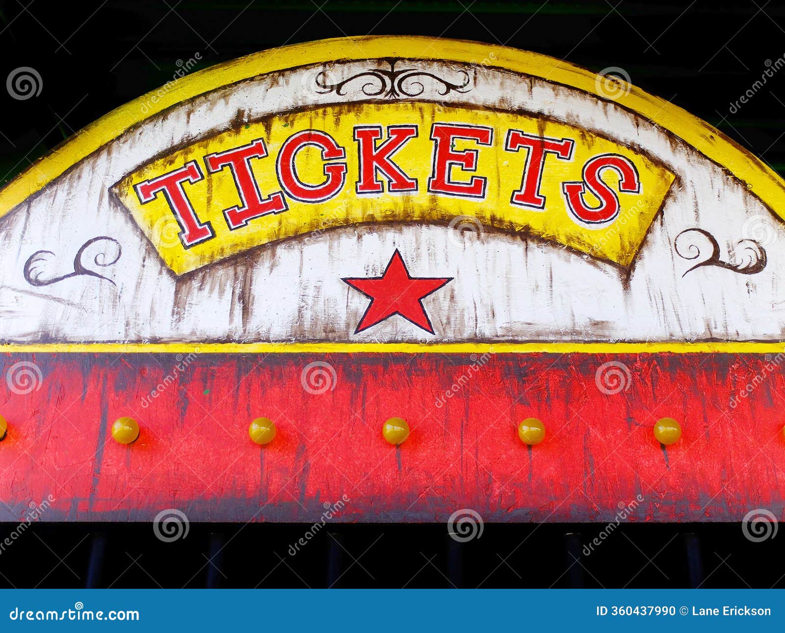 Ticket Booth Of Art Deco Movie Palace With Terrazzo Floor Entrance ...