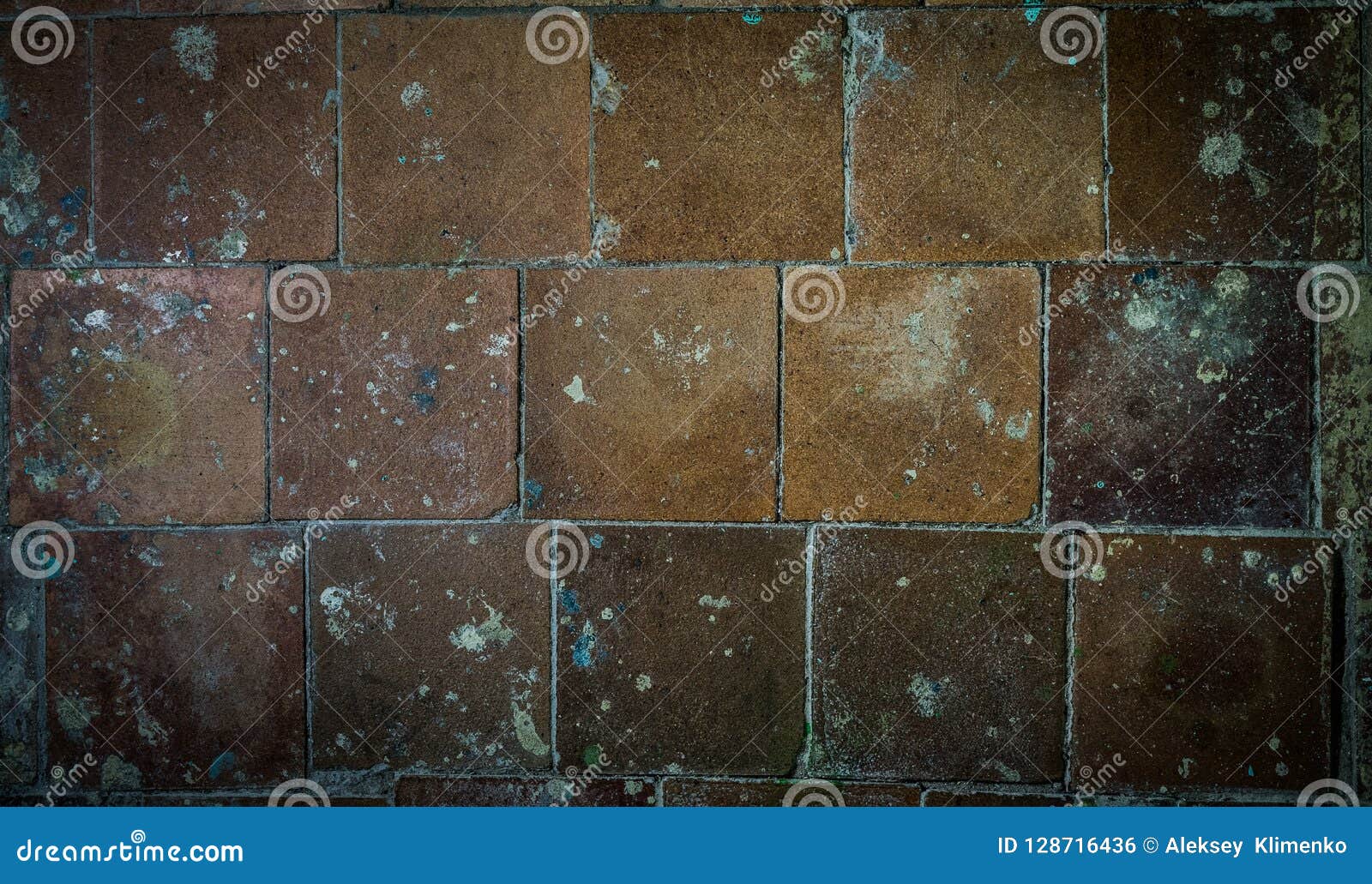 Old Tile on the Floor and Wall. Stock Photo - Image of retro, texture ...