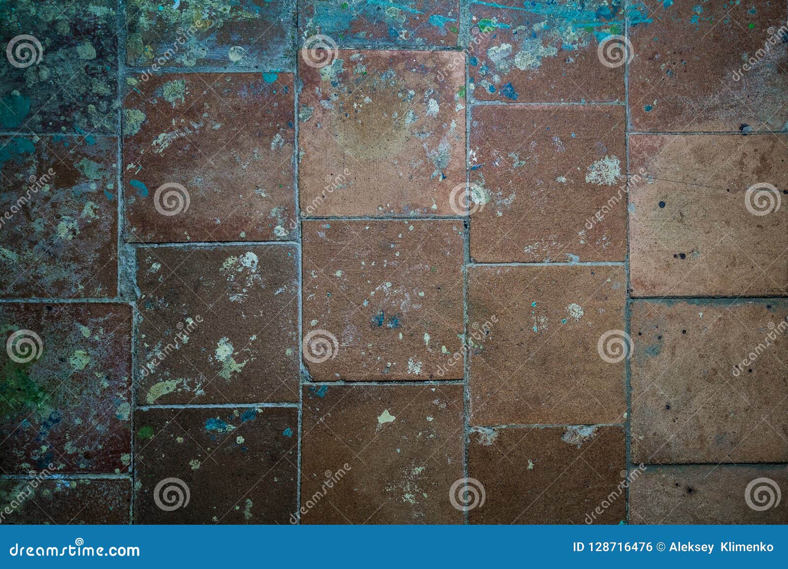 Old Tile on the Floor and Wall. Stock Photo - Image of textured, tile ...