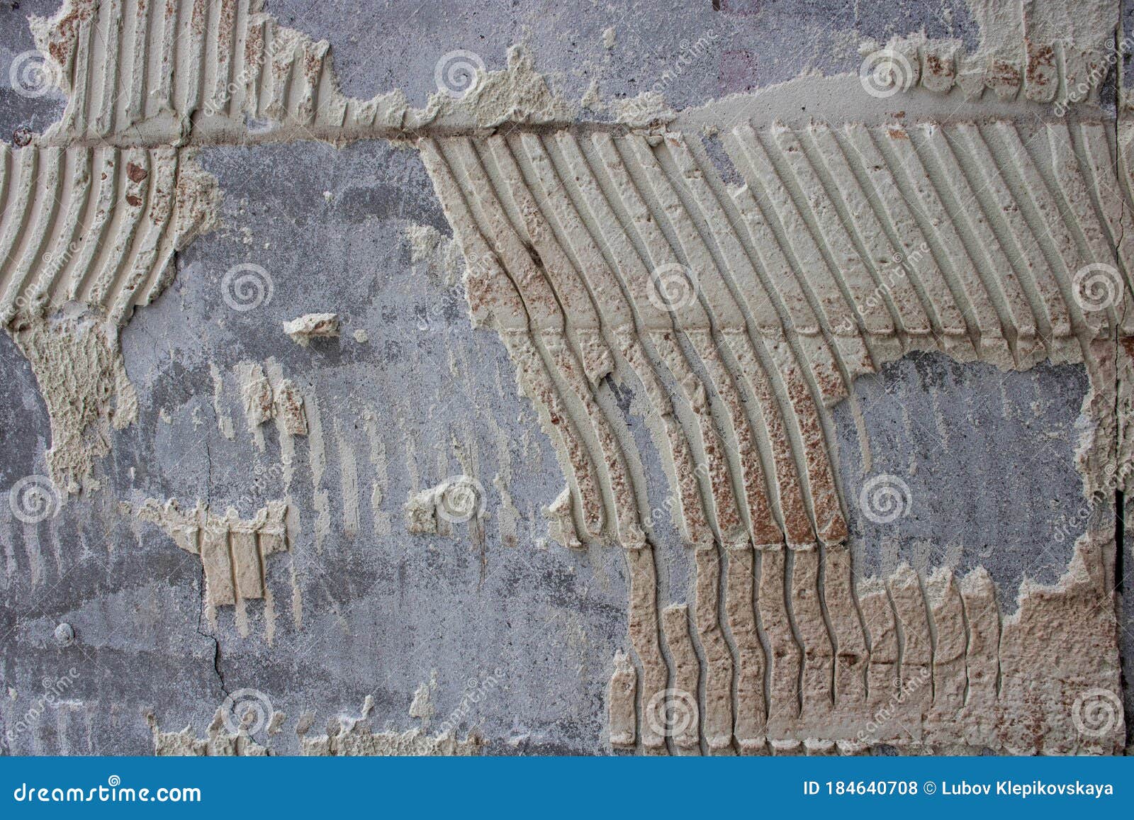 Old Tile Glue or Cement . Broken Wall Tiles Stock Photo - Image of ...