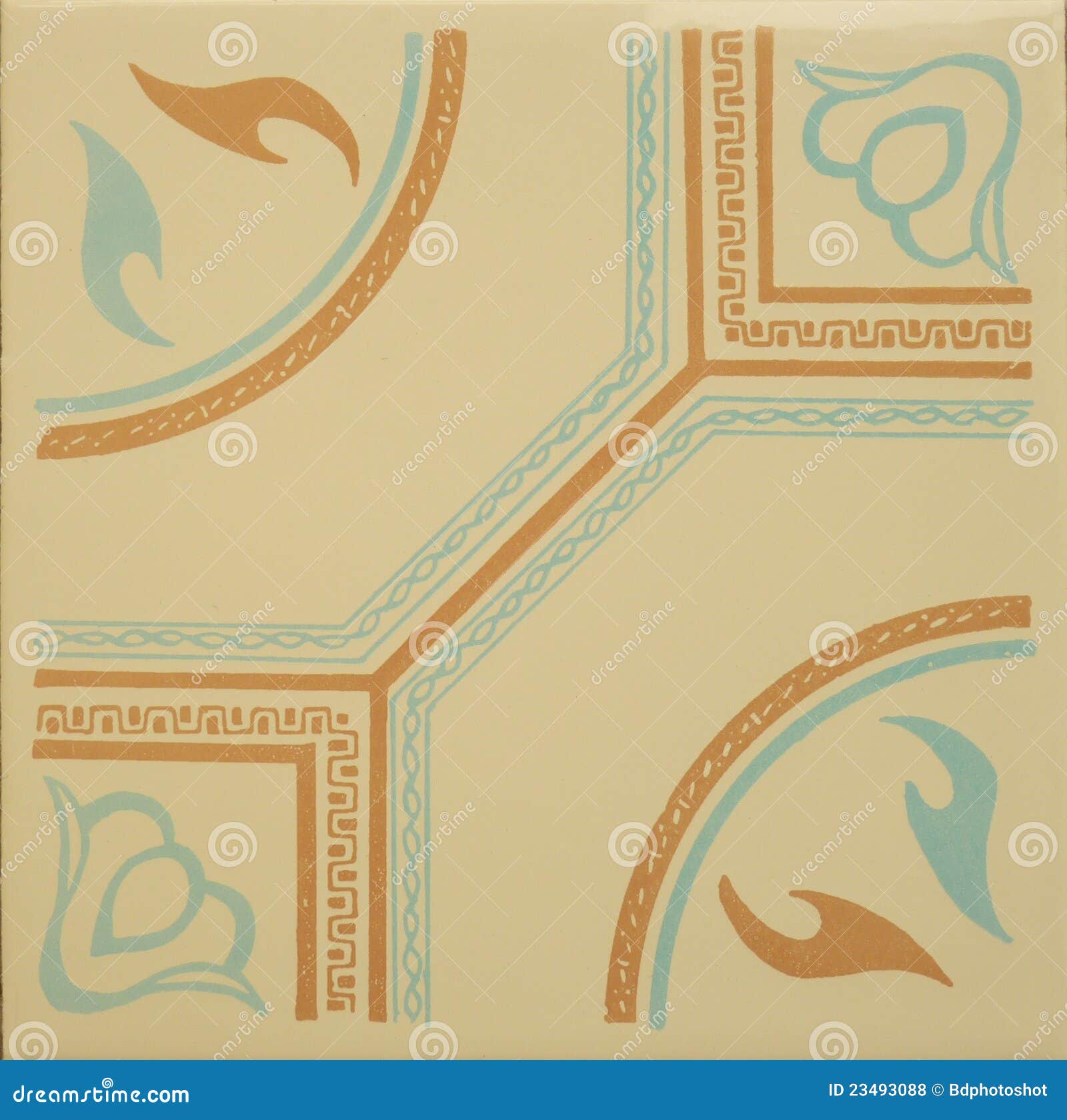 Old tile pattern stock photo. Image of detail, decoration - 23493088