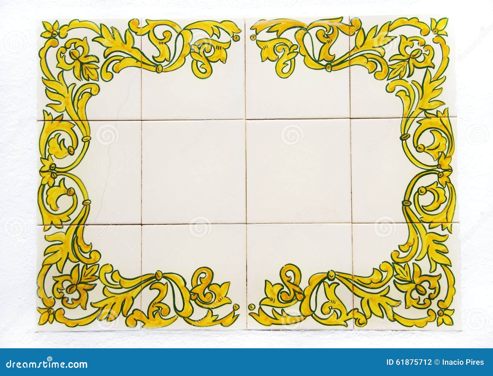 Old tile plaque stock photo. Image of horizontal, detail - 61875712