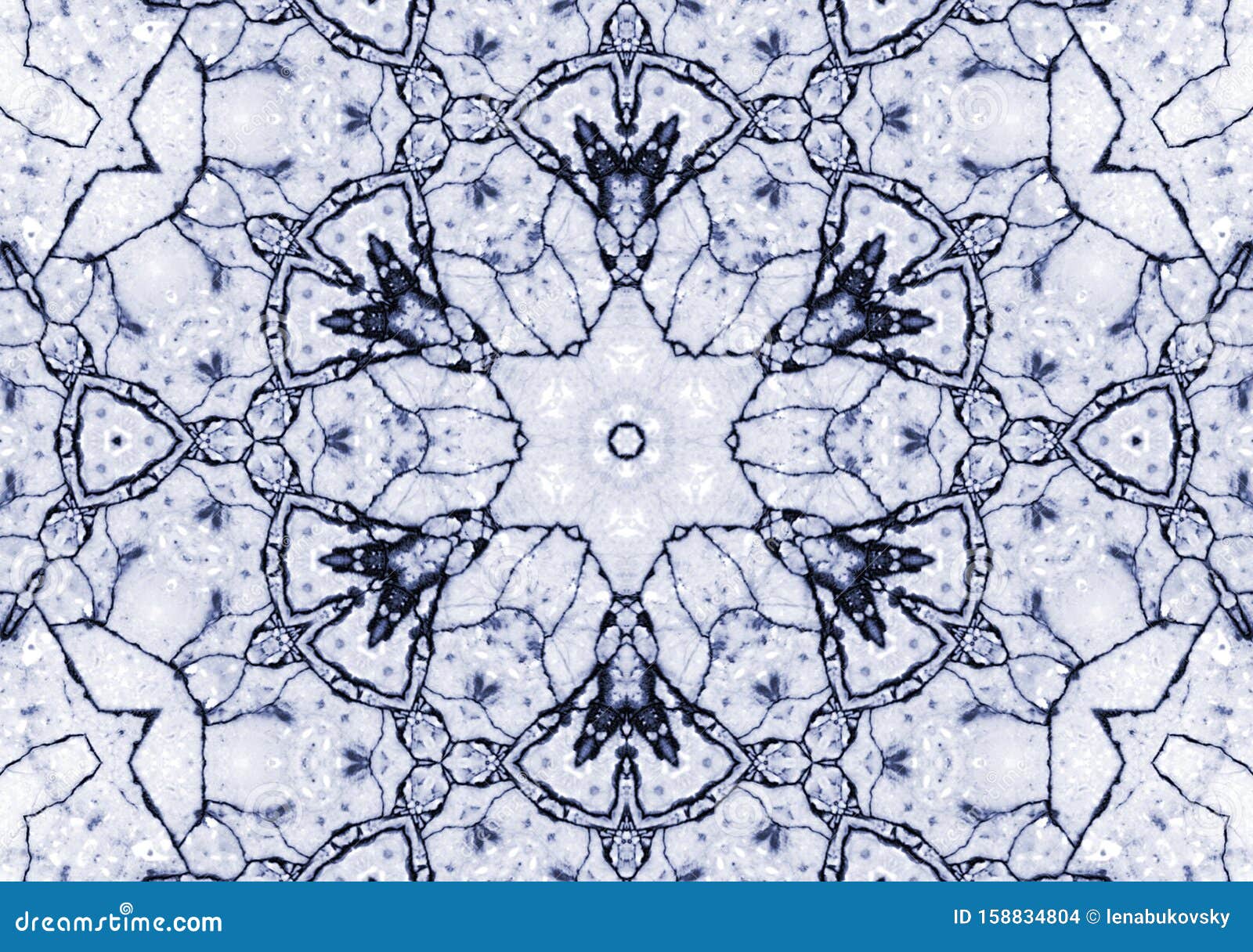 Old Ceramic Tile - Symmetrical Pattern in a Vintage Style Stock Photo ...