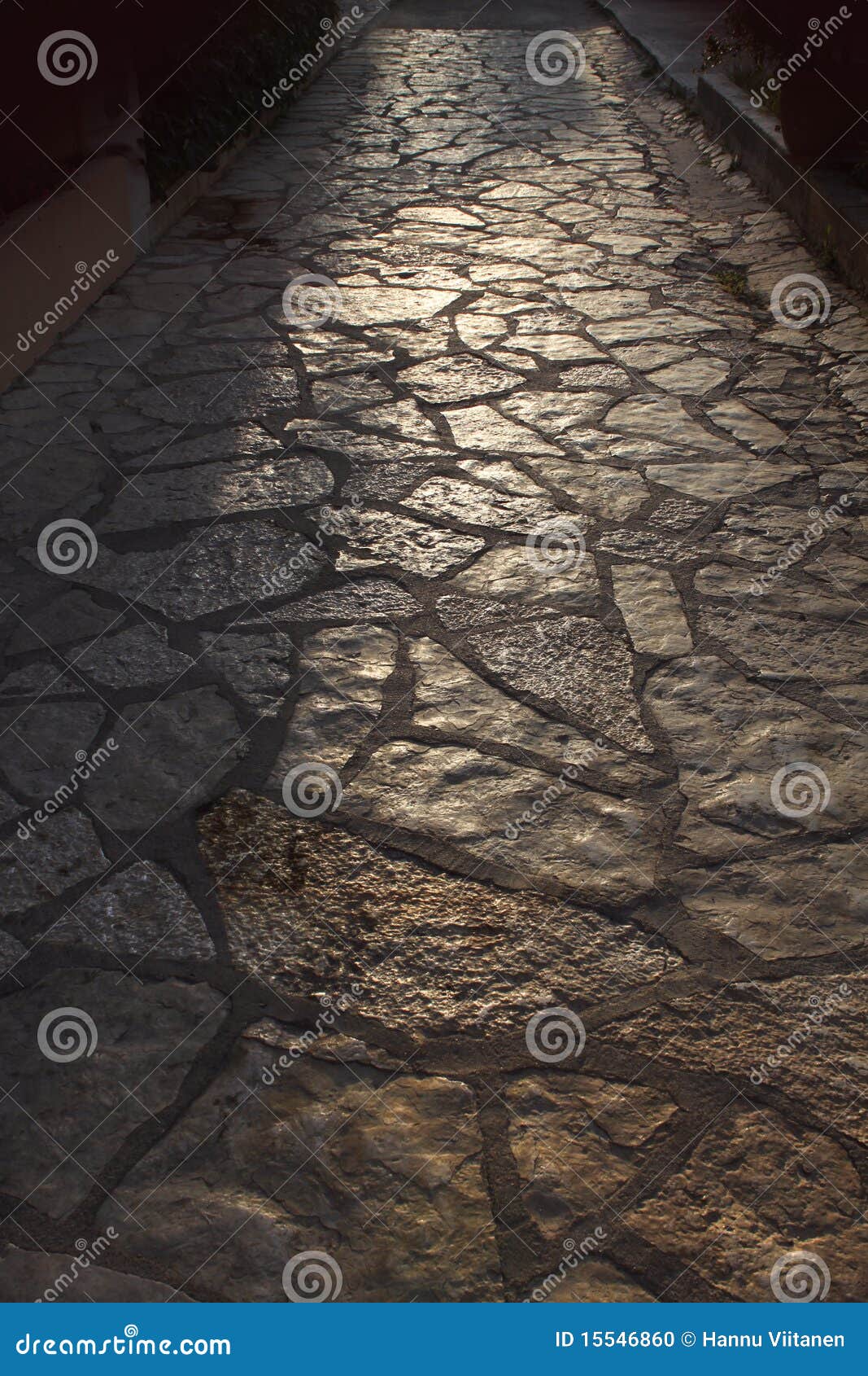 Old tiled pathway stock photo. Image of outdoors, town - 15546860