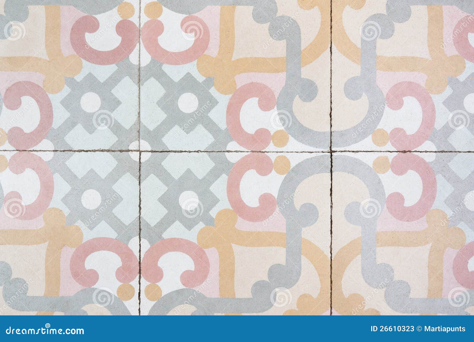 Old Tiles with Various Colors Stock Image - Image of square, design ...