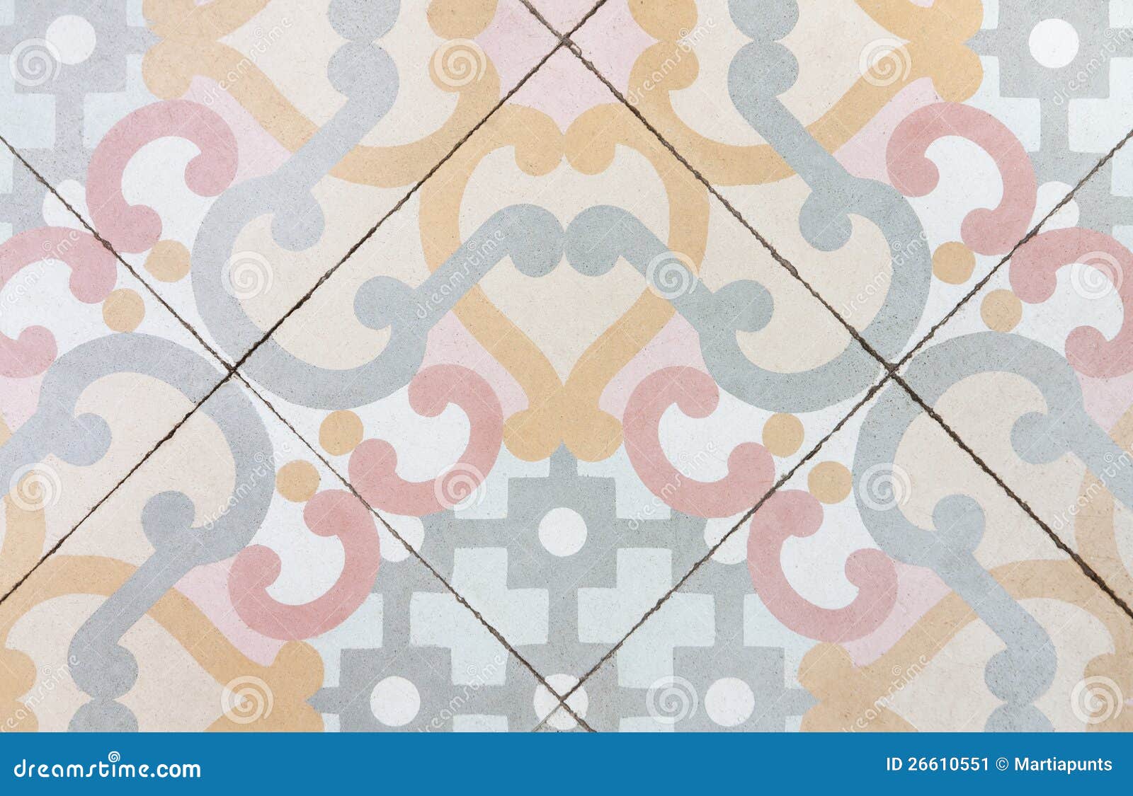 Old Tiles with Various Colors Stock Image - Image of tile, floor: 26610551