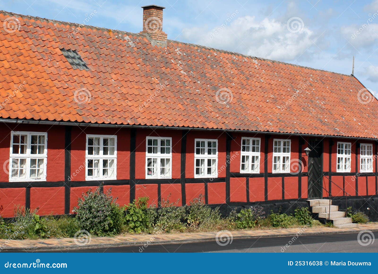 Old timber frame house stock photo. Image of bornholms - 25316038