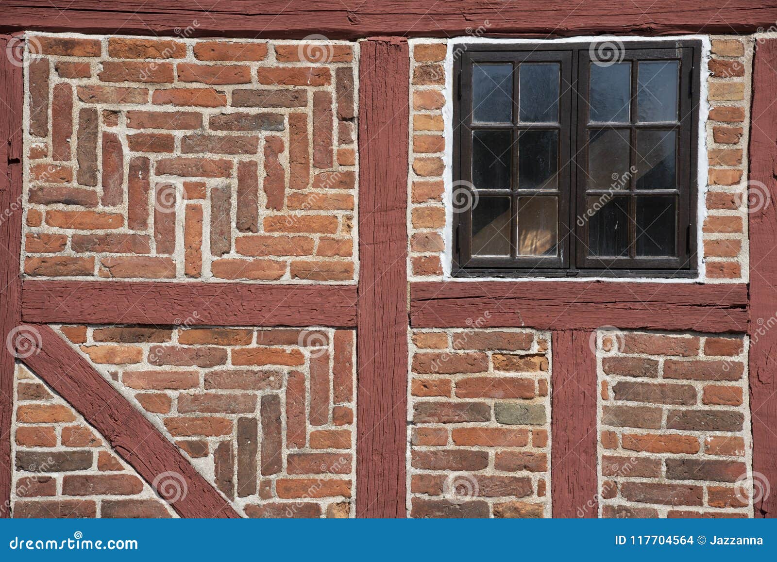 Old timber frame wall stock photo. Image of wood, architecture - 117704564