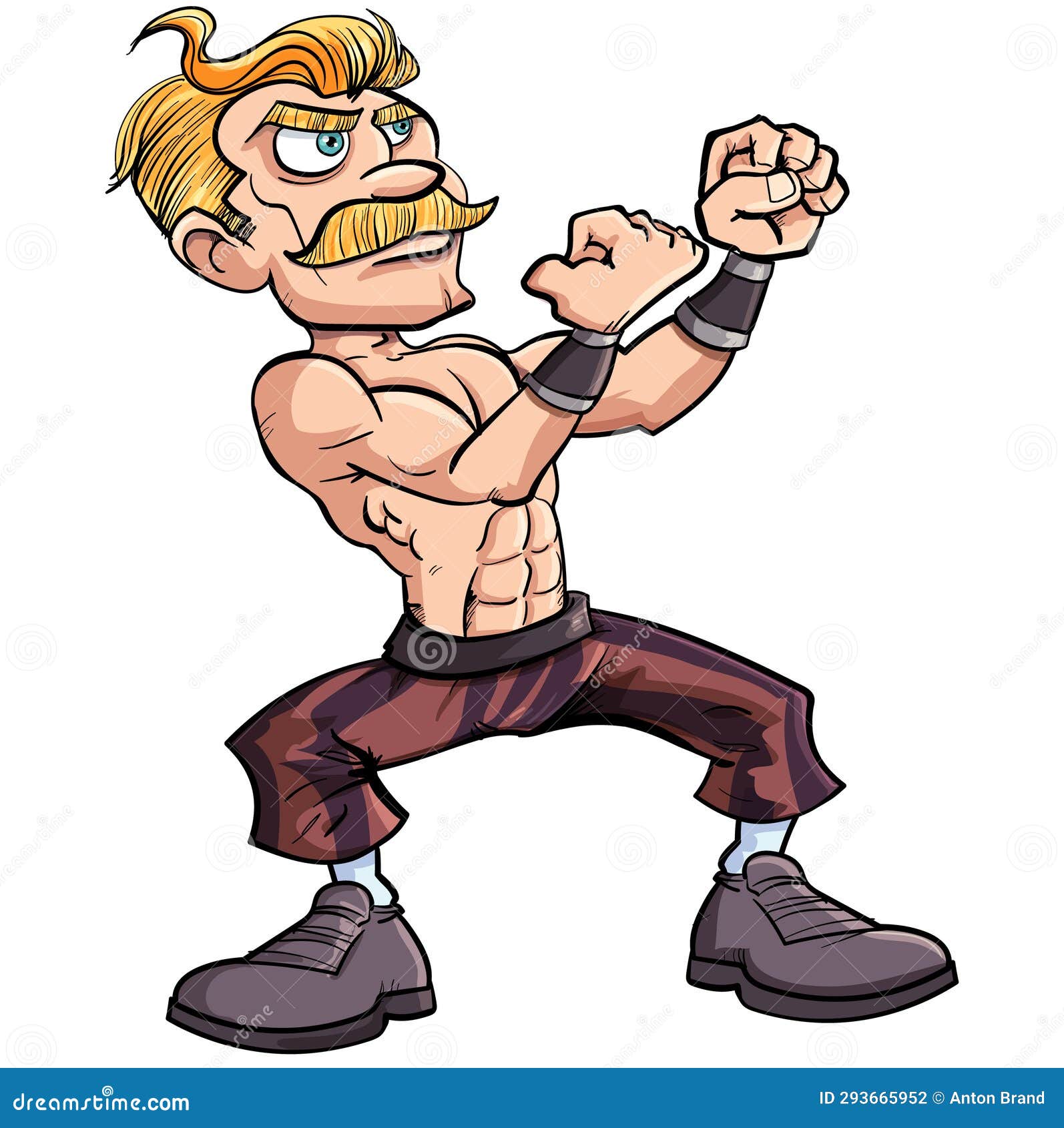 Old Time Bare Knuckle Boxer Created in Vectors Stock Illustration ...