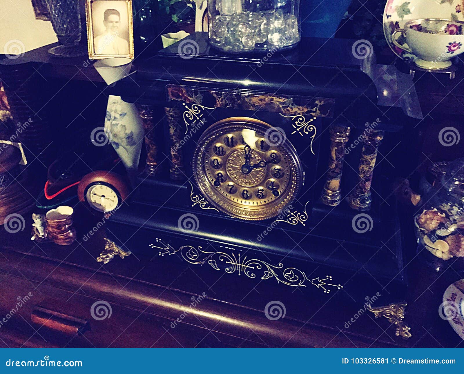 Vintage Clock stock image. Image of clock, time, vintage - 103326581