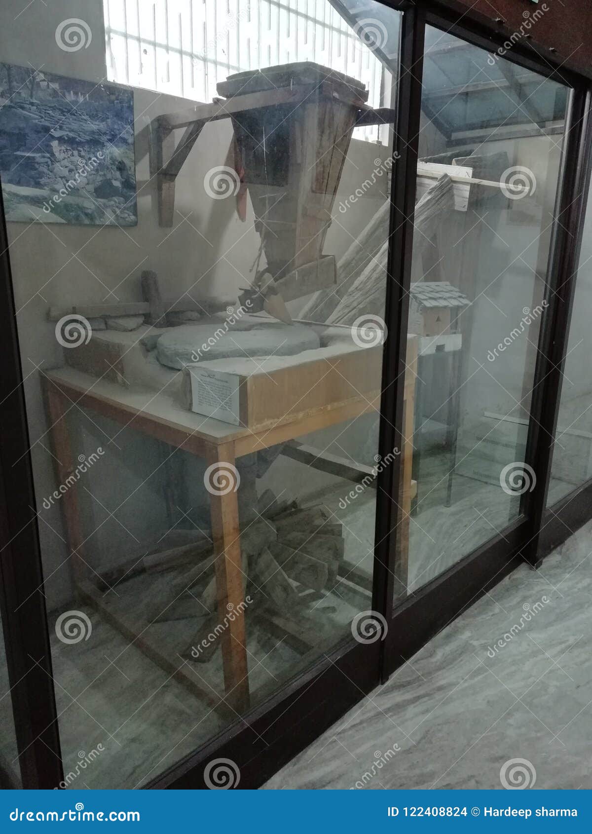 Old Time Floor Crushing Machine Stock Photo - Image of time, crushing ...