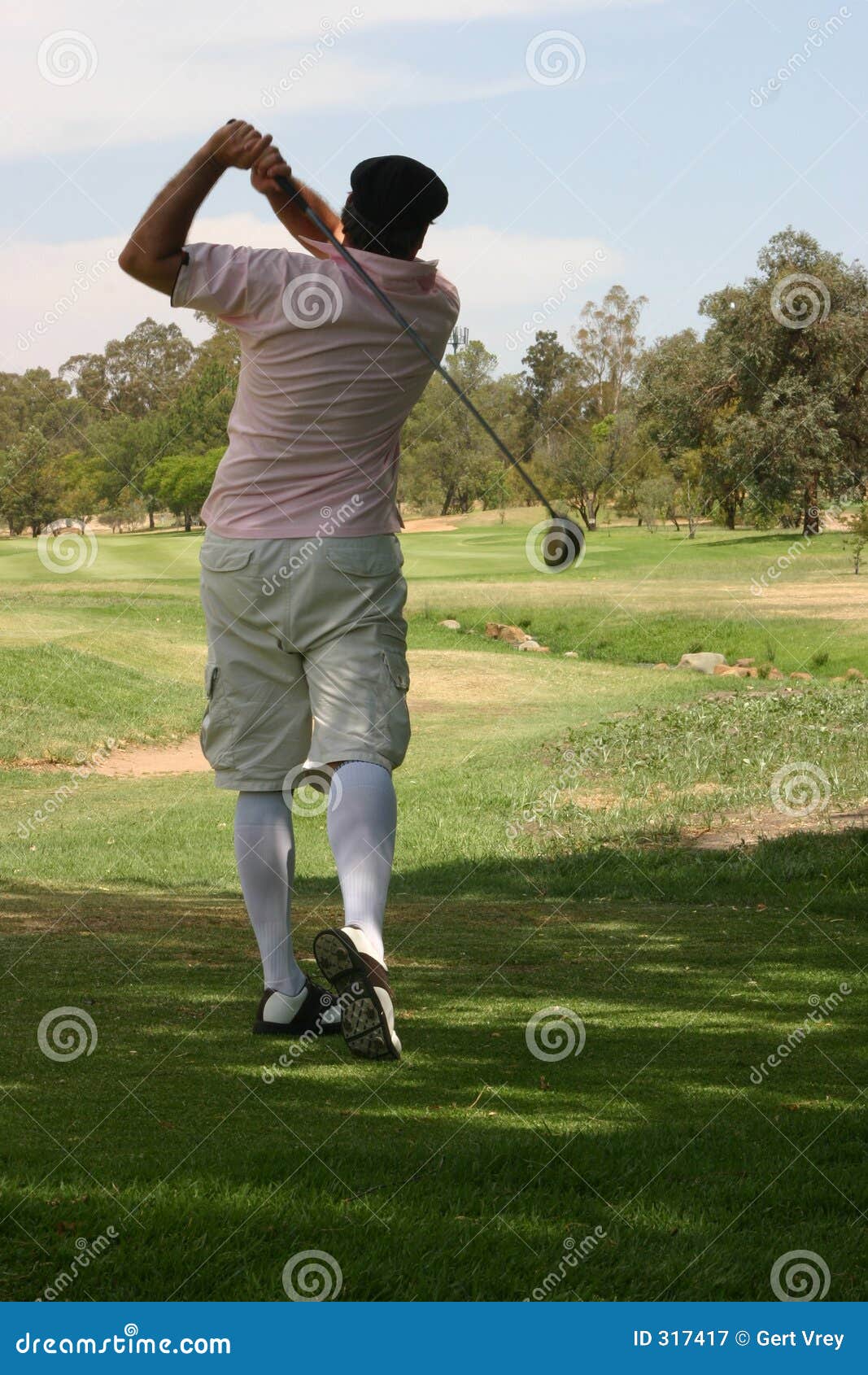 Old time golfer stock image. Image of drive, fashion, club - 317417