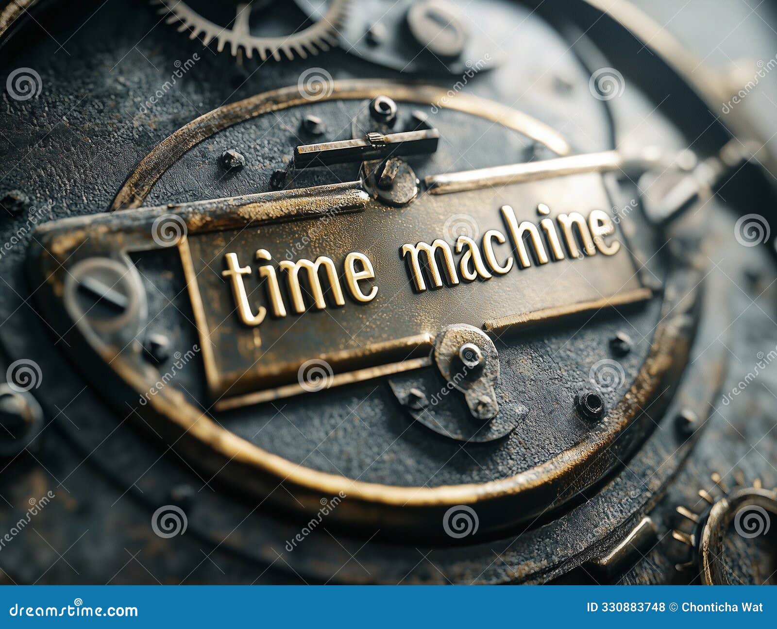 Old Time Machine , Generative AI Stock Photo - Image of vintage ...