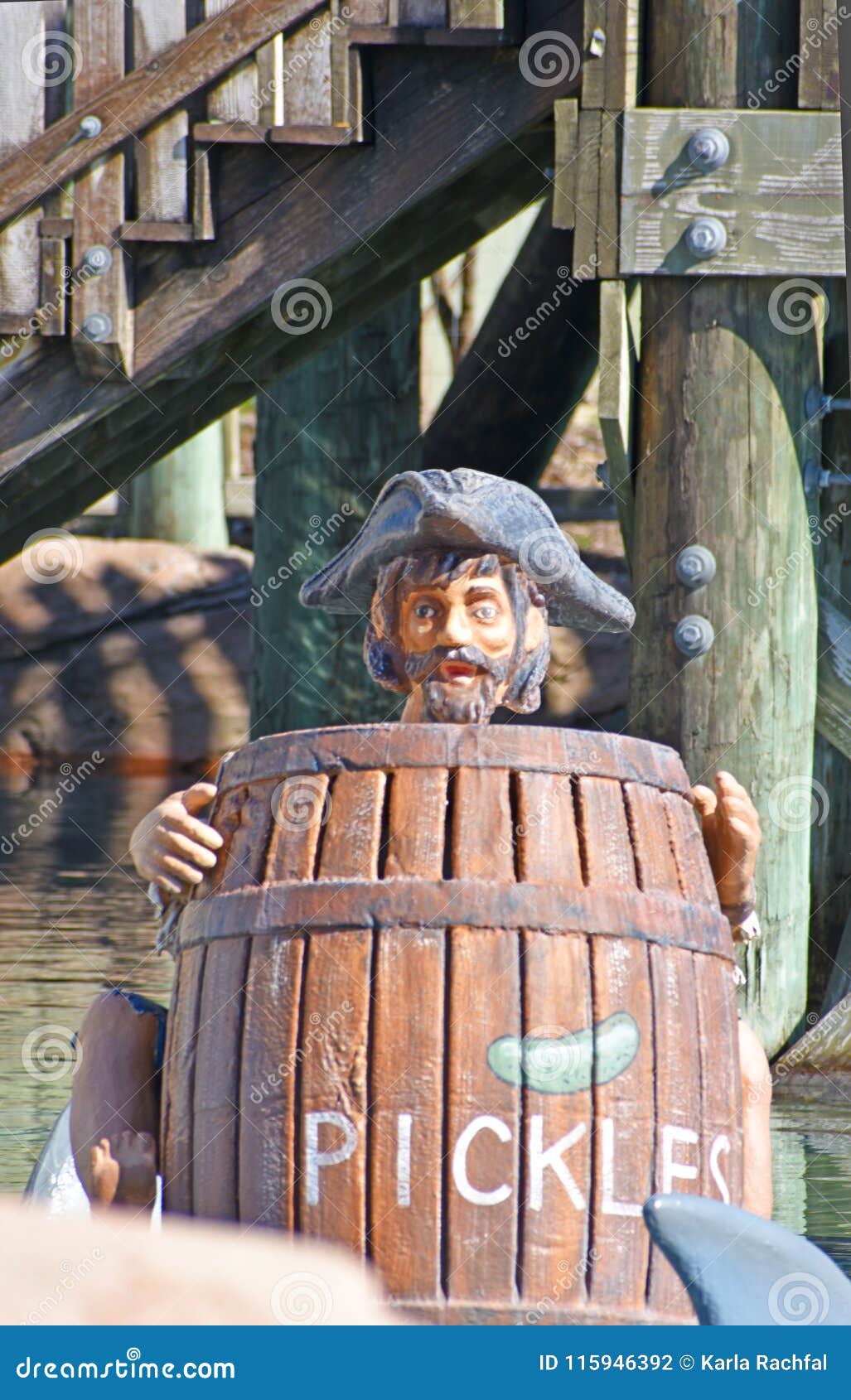 Pirate Man in Barrel stock photo. Image of pirate, large - 115946392