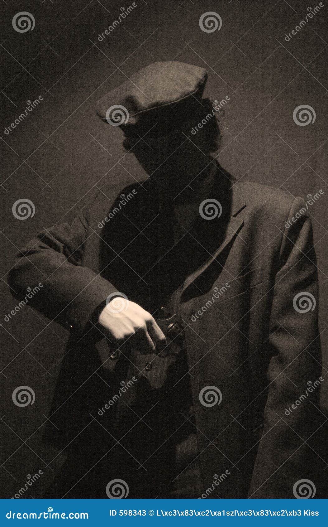 Old Time S Murderer with No Face Stock Image - Image of people ...