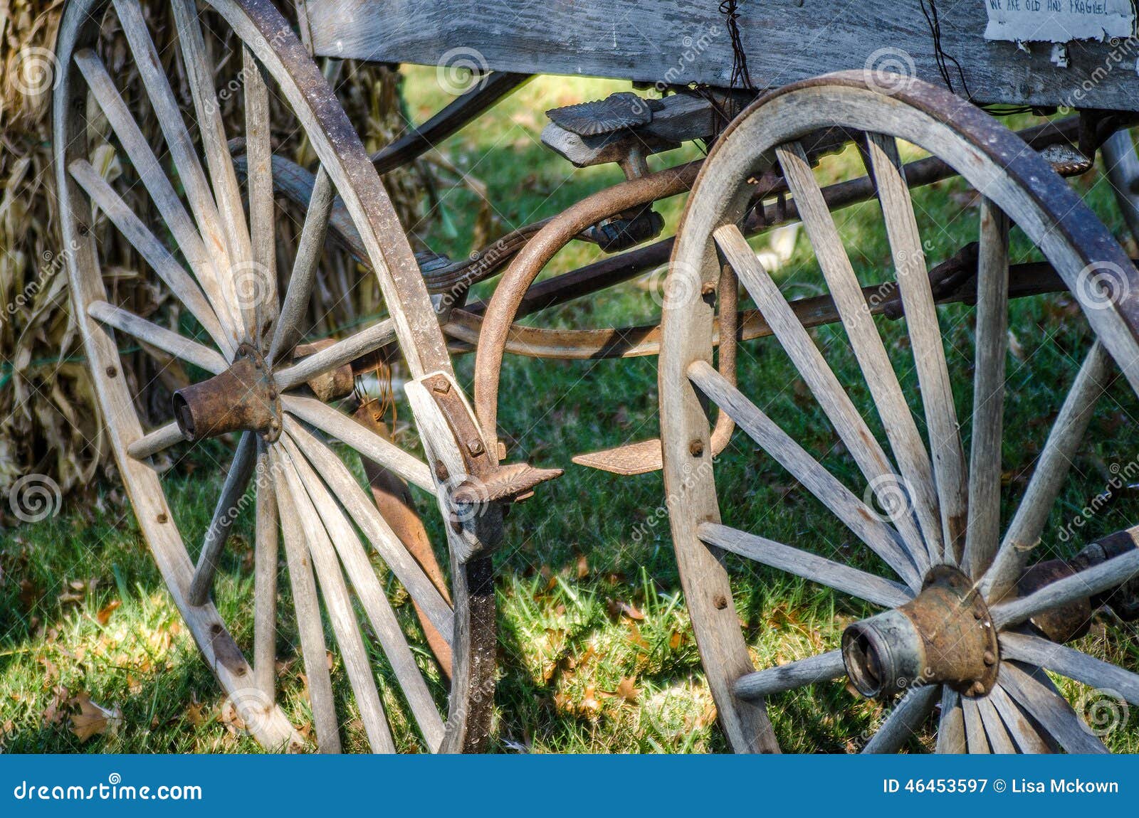 Old time wagon wheels stock image. Image of history, american - 46453597