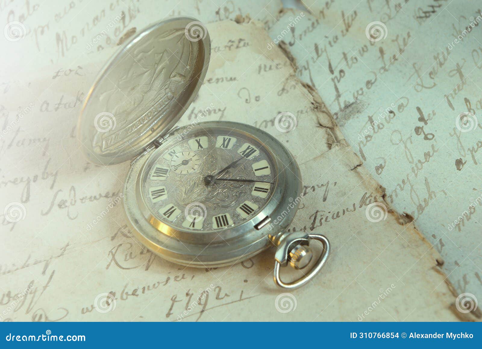 Old-time watch stock photo. Image of travel, caligraphy - 310766854