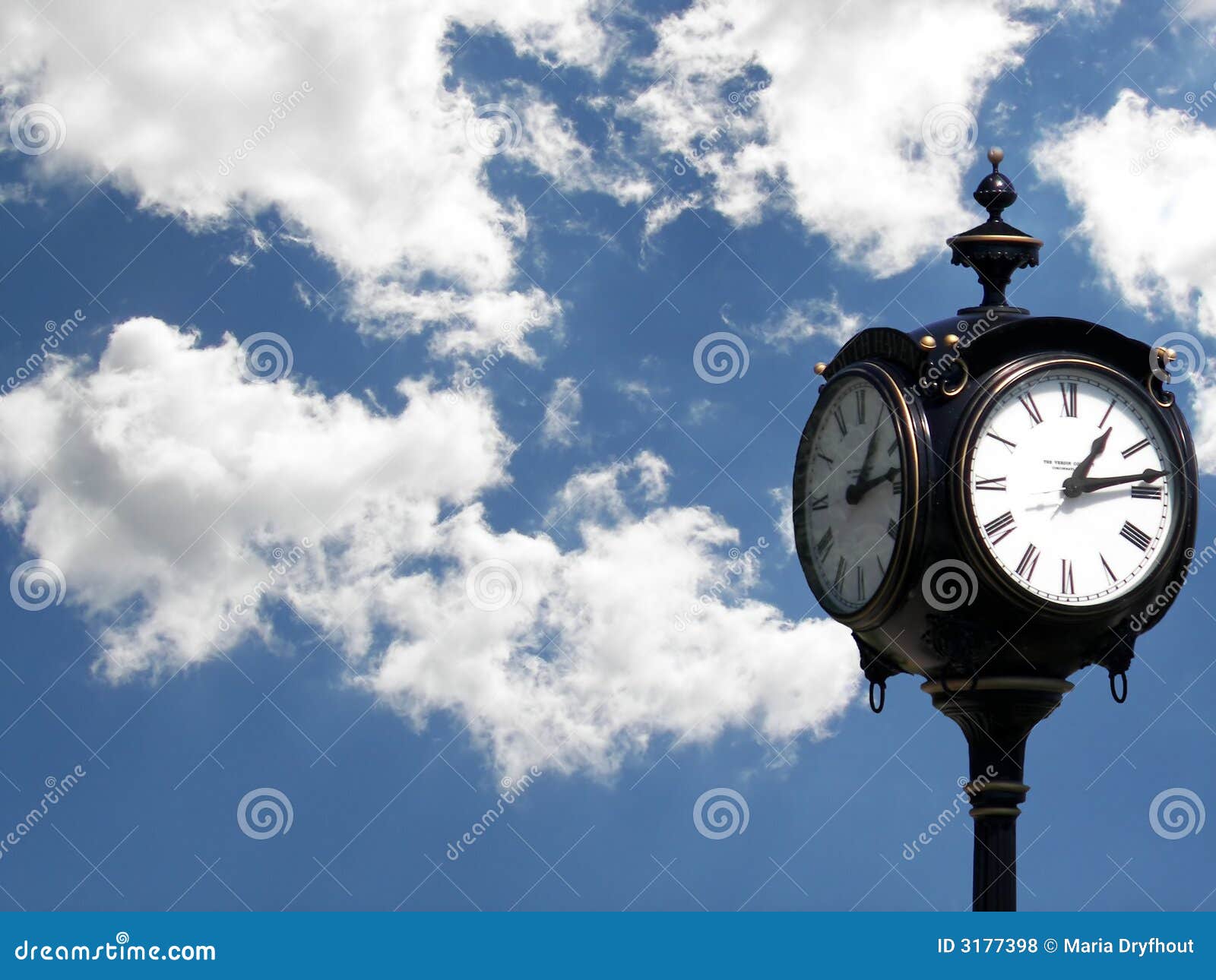 Old Timer stock photo. Image of black, heavens, clock - 3177398